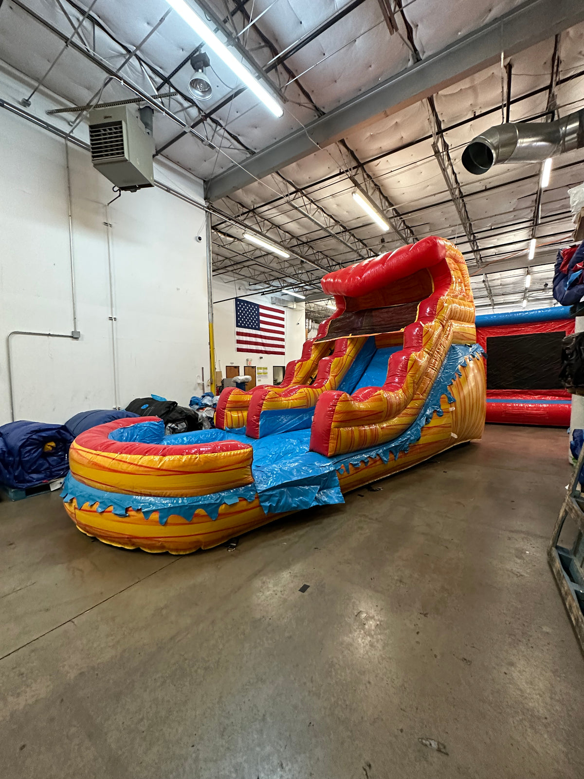 S-301 14' Fire Marble Slide — Discount Bouncers
