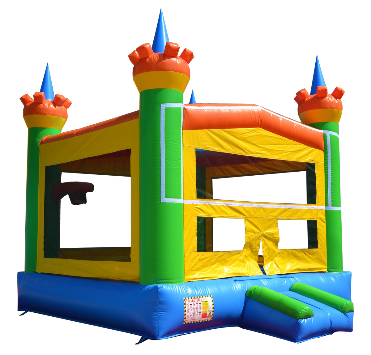 B-120 13'x13' Green Castle Bounce House — Discount Bouncers